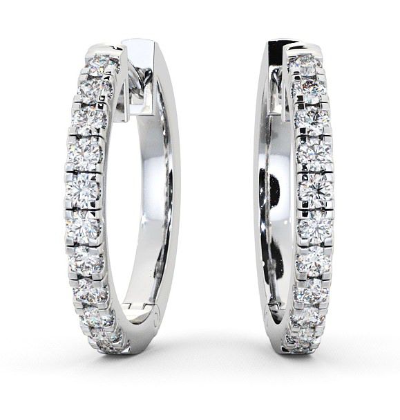 Diamond Hoop Earrings | Angelic Diamonds