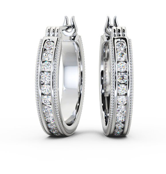 Diamond Hoop Earrings | Angelic Diamonds