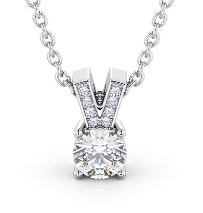 Solitaire Diamond Pendants & Necklaces | Angelic Diamonds